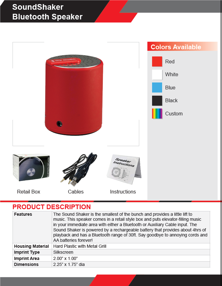 Sound Shaker Speaker - Purple Lizards, LLC