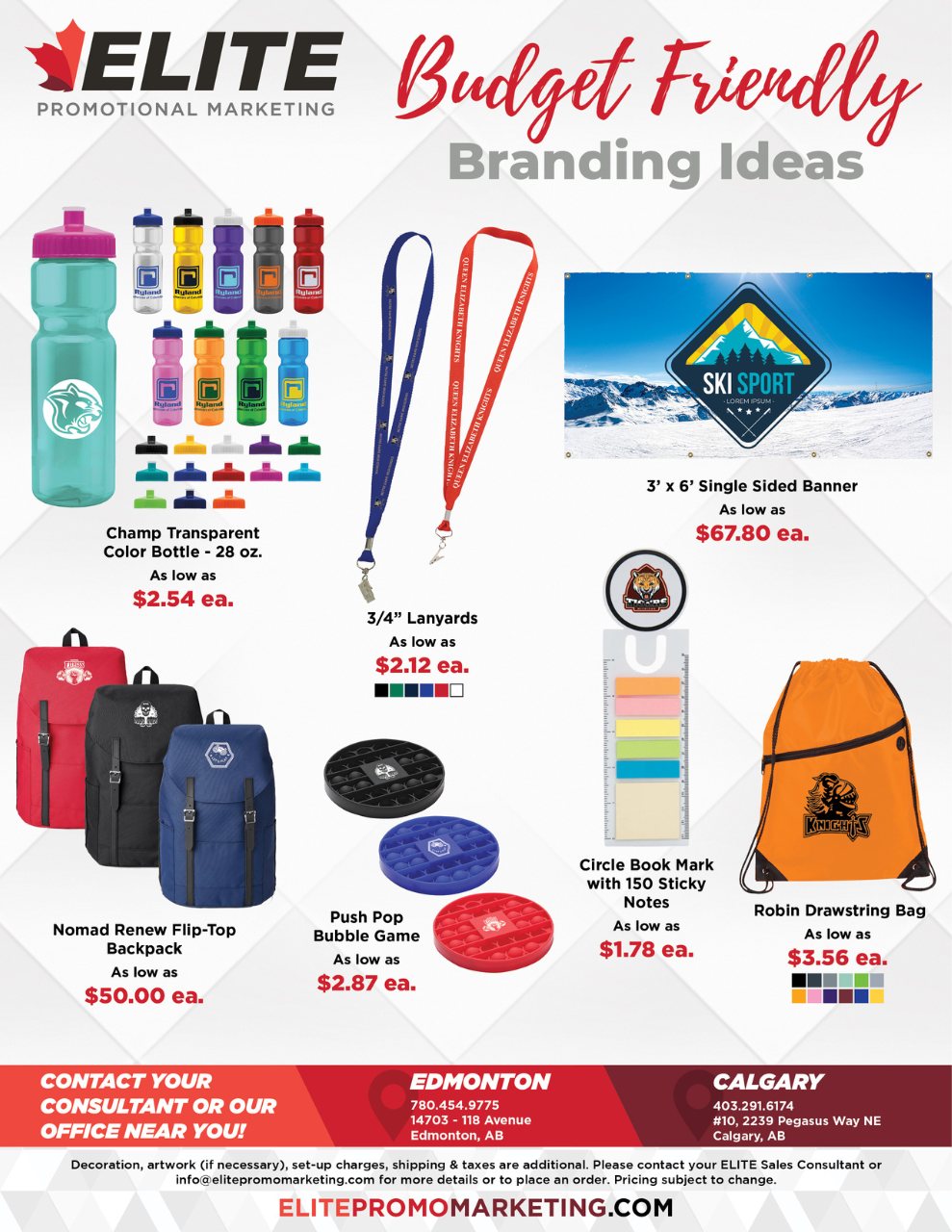 Specials - Elite Promotional Marketing, Edmonton, AB