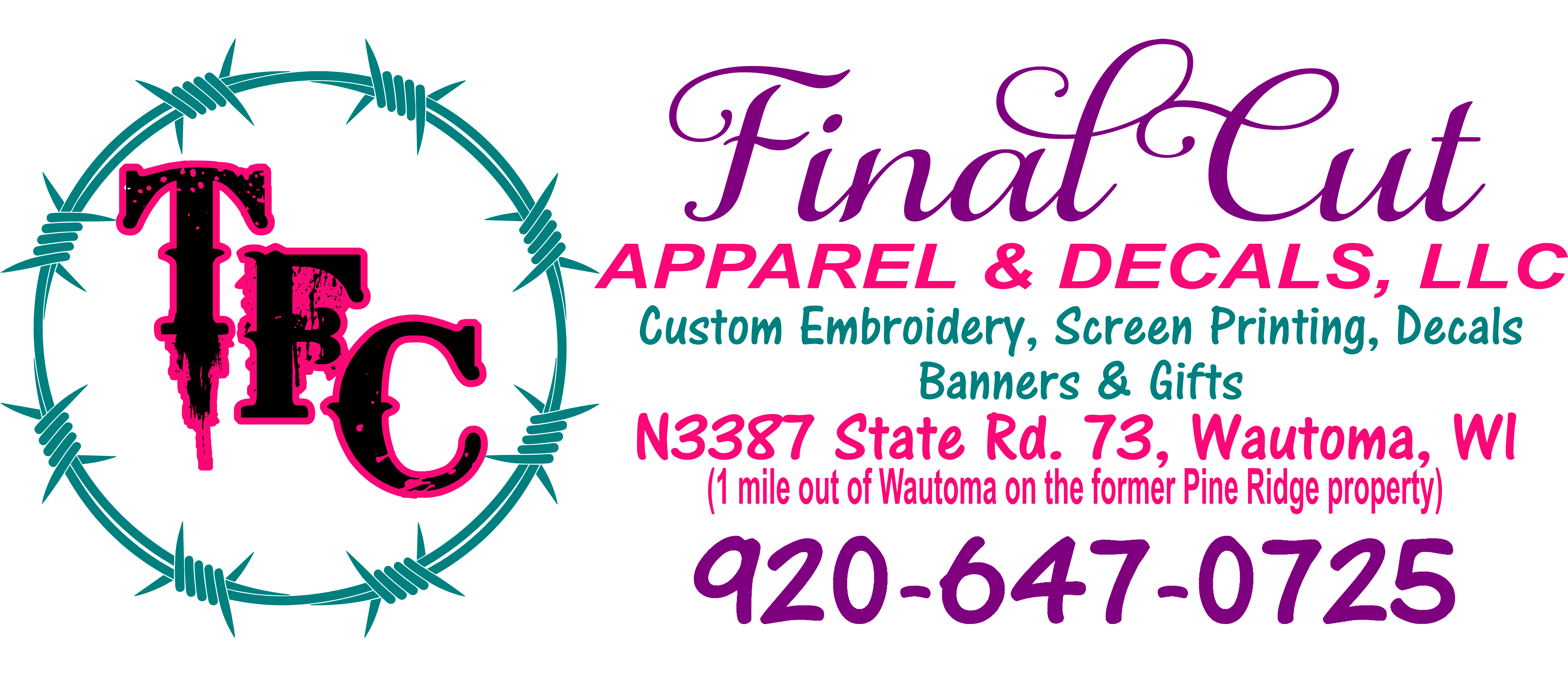 Contact Us - Final Cut Apparel & Decals