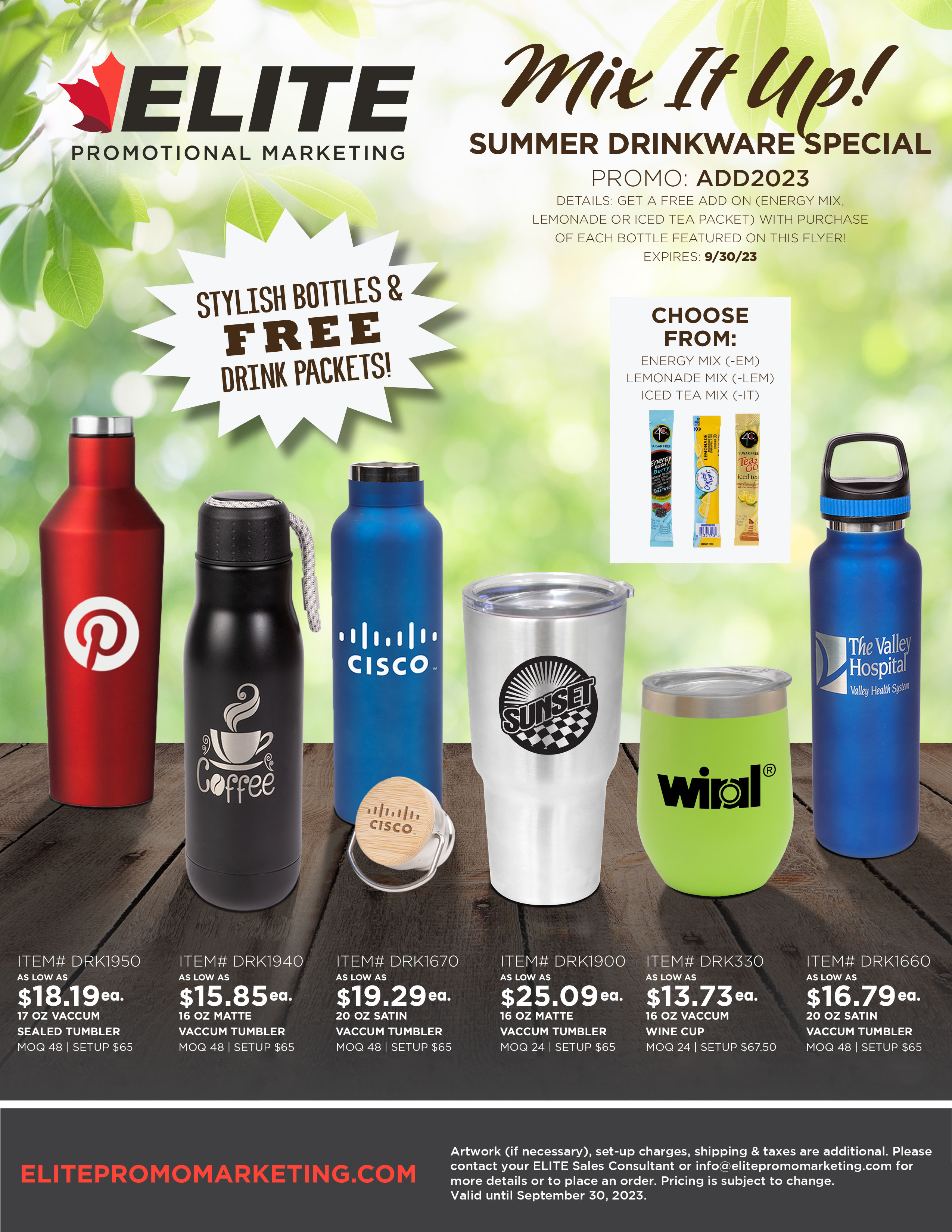 Specials - Elite Promotional Marketing, Edmonton, AB