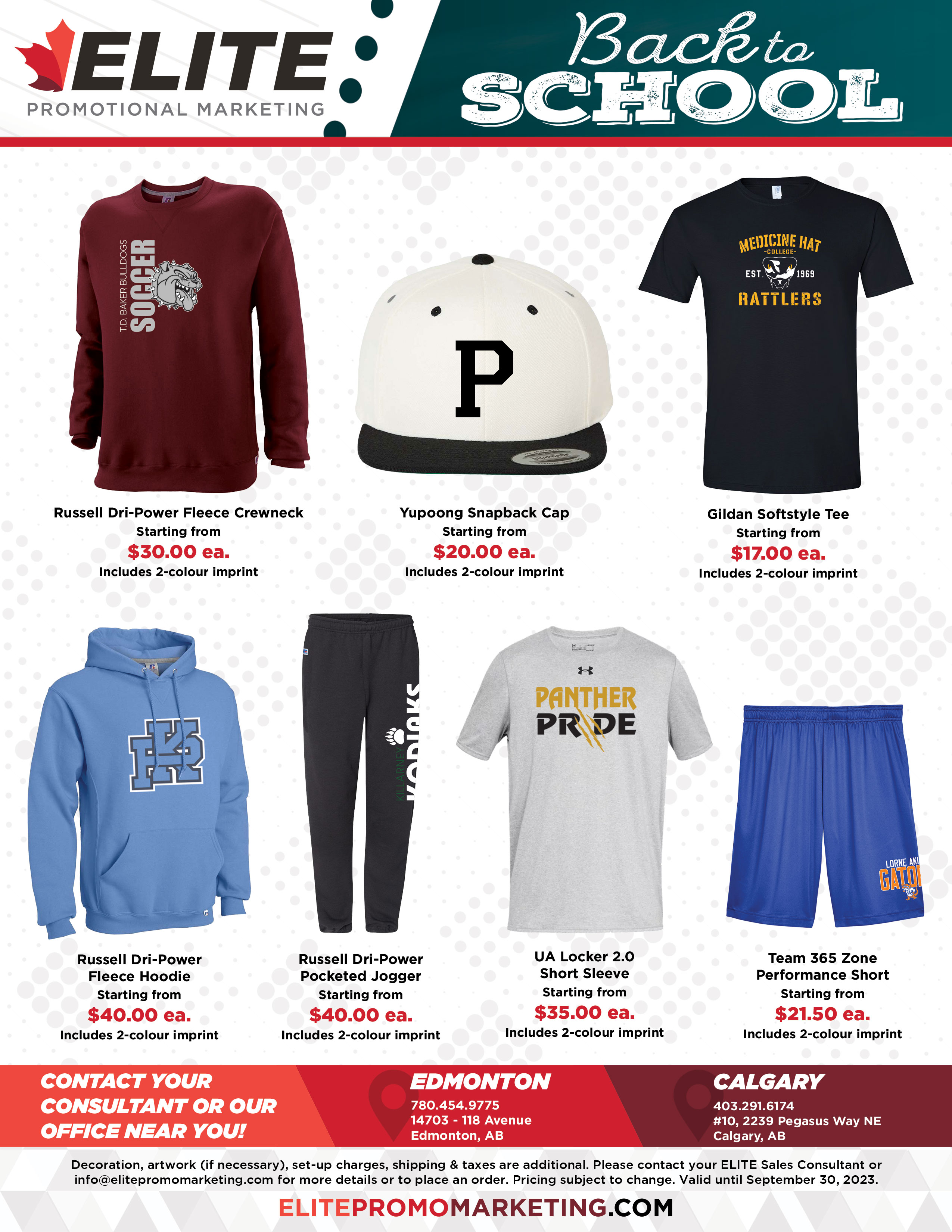 Specials - Elite Promotional Marketing, Edmonton, AB